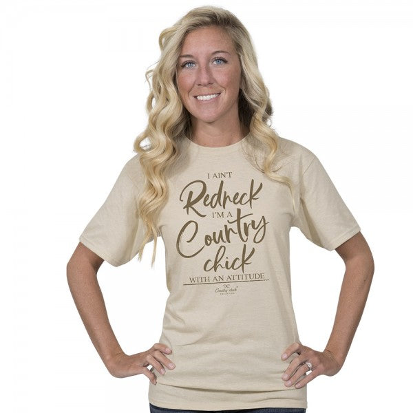 Country Chick By Simply Southern Redneck T-Shirt - SimplyCuteTees