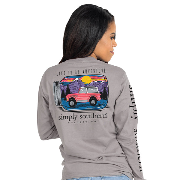 SALE Simply Southern Preppy Mason Jar Mountains Long Sleeve T-Shirt ...