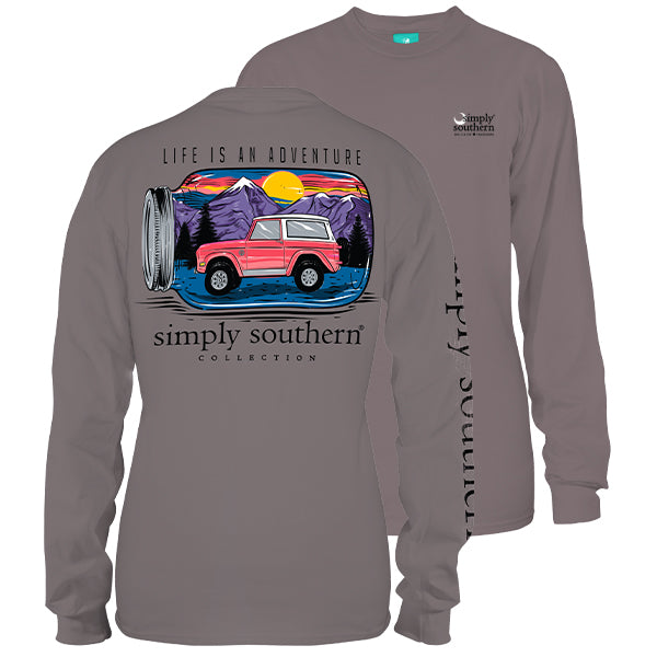 SALE Simply Southern Preppy Mason Jar Mountains Long Sleeve T-Shirt ...