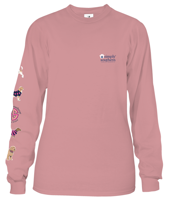 SALE Simply Southern Preppy Puppy Logo Long Sleeve T-Shirt - SimplyCuteTees