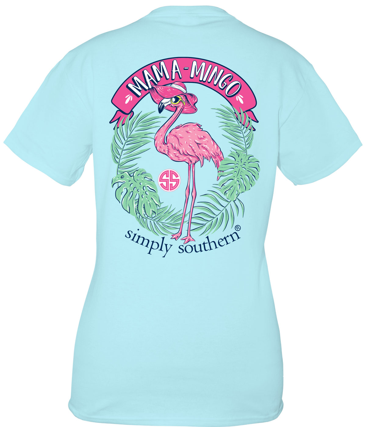 Simply Southern Preppy Mama Flamingo T-Shirt - SimplyCuteTees